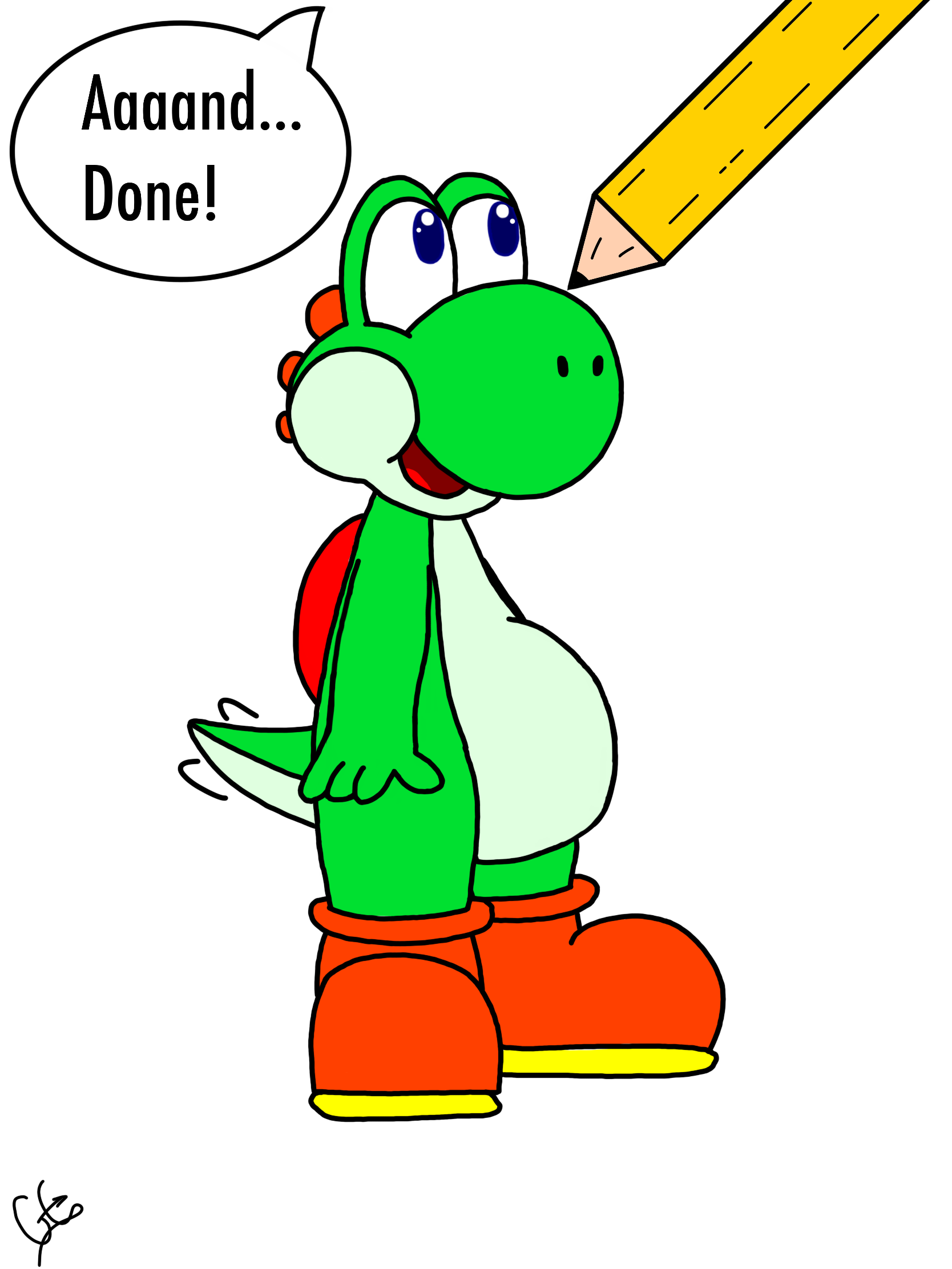 Drawing Yoshi Remastered by YoshiLover2020 on DeviantArt