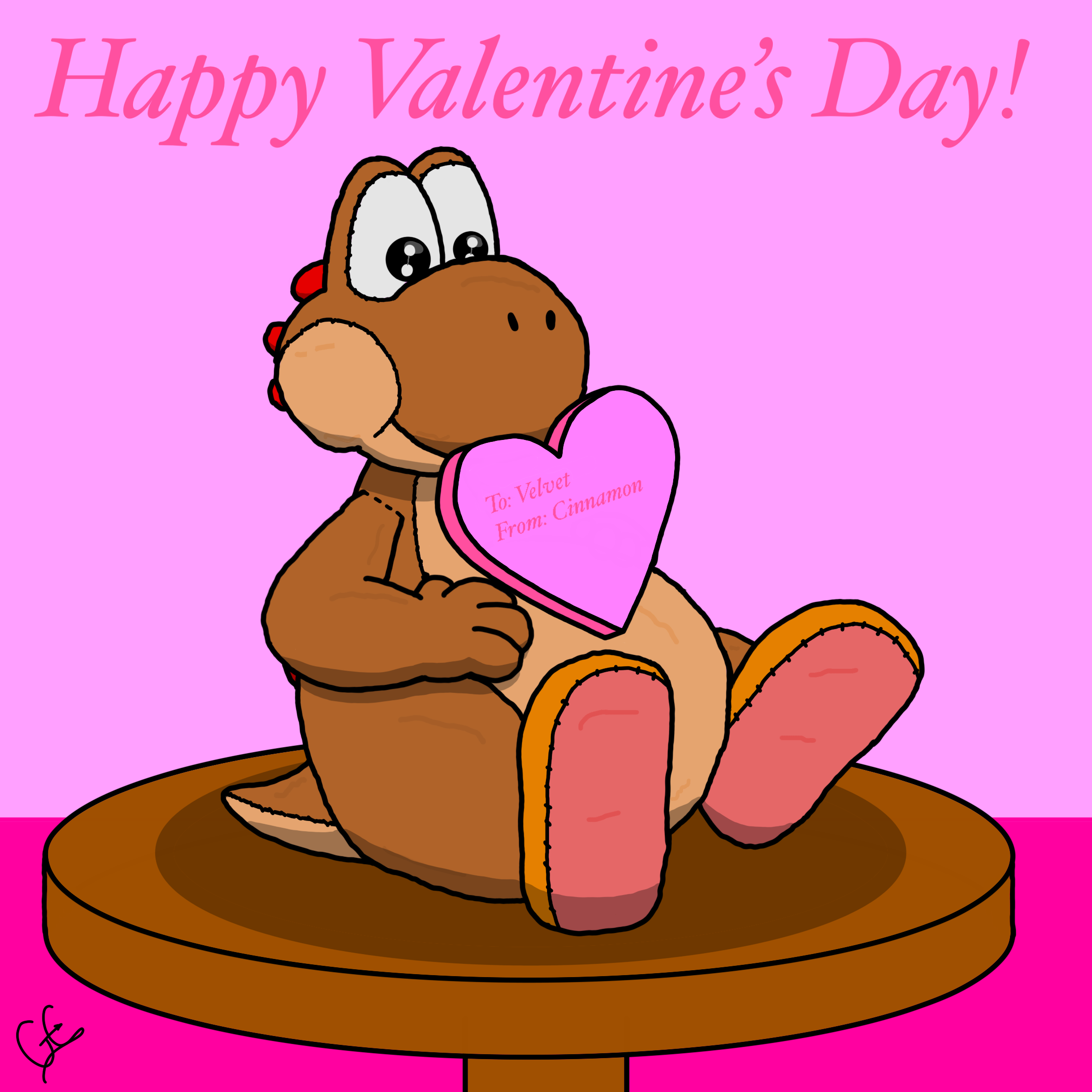 Cinnamon Plushie (Happy Valentine's Day!) by YoshiLover2020 on DeviantArt