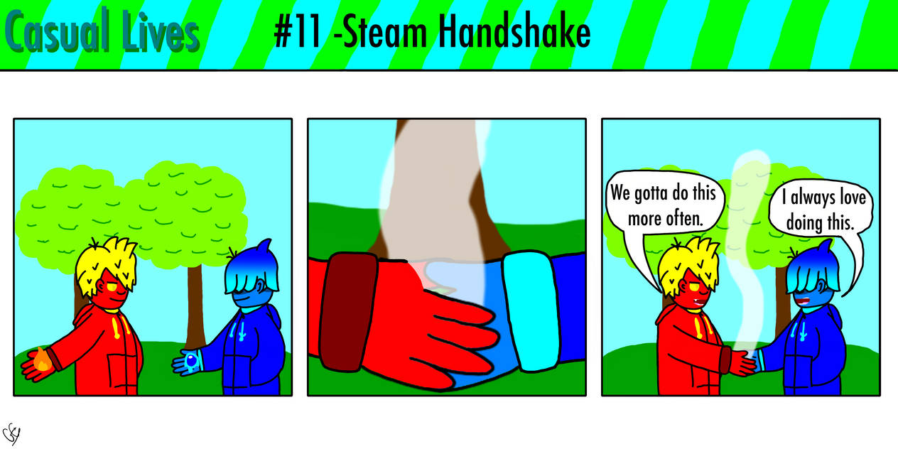 Steam Handshake by YoshiLover2020 on DeviantArt