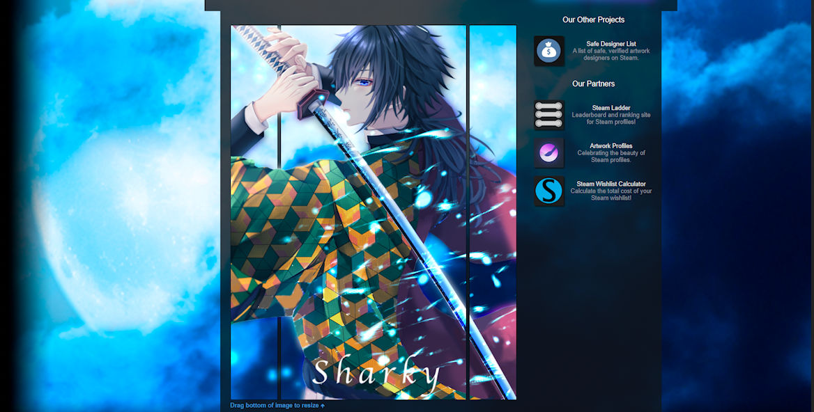 Animated Steam Artwork - Giyuu Tomioka by Sharky178 on DeviantArt