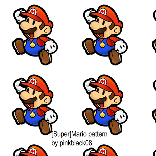 SuperMario Pattern by pinkblack08 on DeviantArt