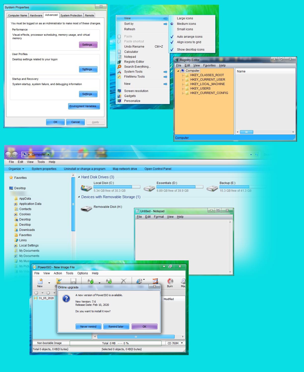 Windows 7 Blue Theme V.1 by Binosh123 on DeviantArt