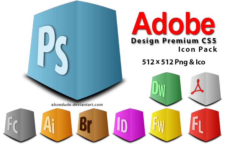 Adobe CS5 Dock Icon Pack by Shoedude on DeviantArt
