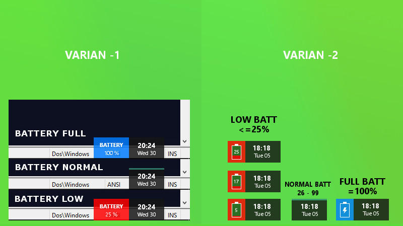 Time Date Battery Bar by ariefcfa on DeviantArt