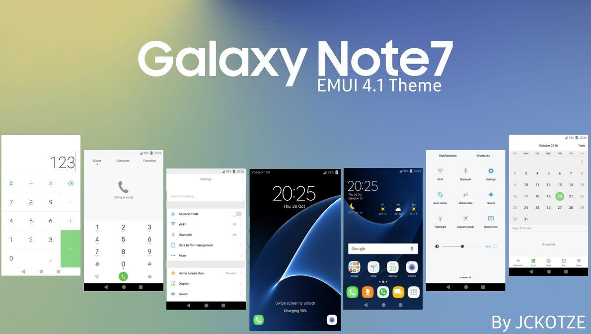 Note 7 Theme (EMUI 4.1 only) by TIAANKOTZE on DeviantArt