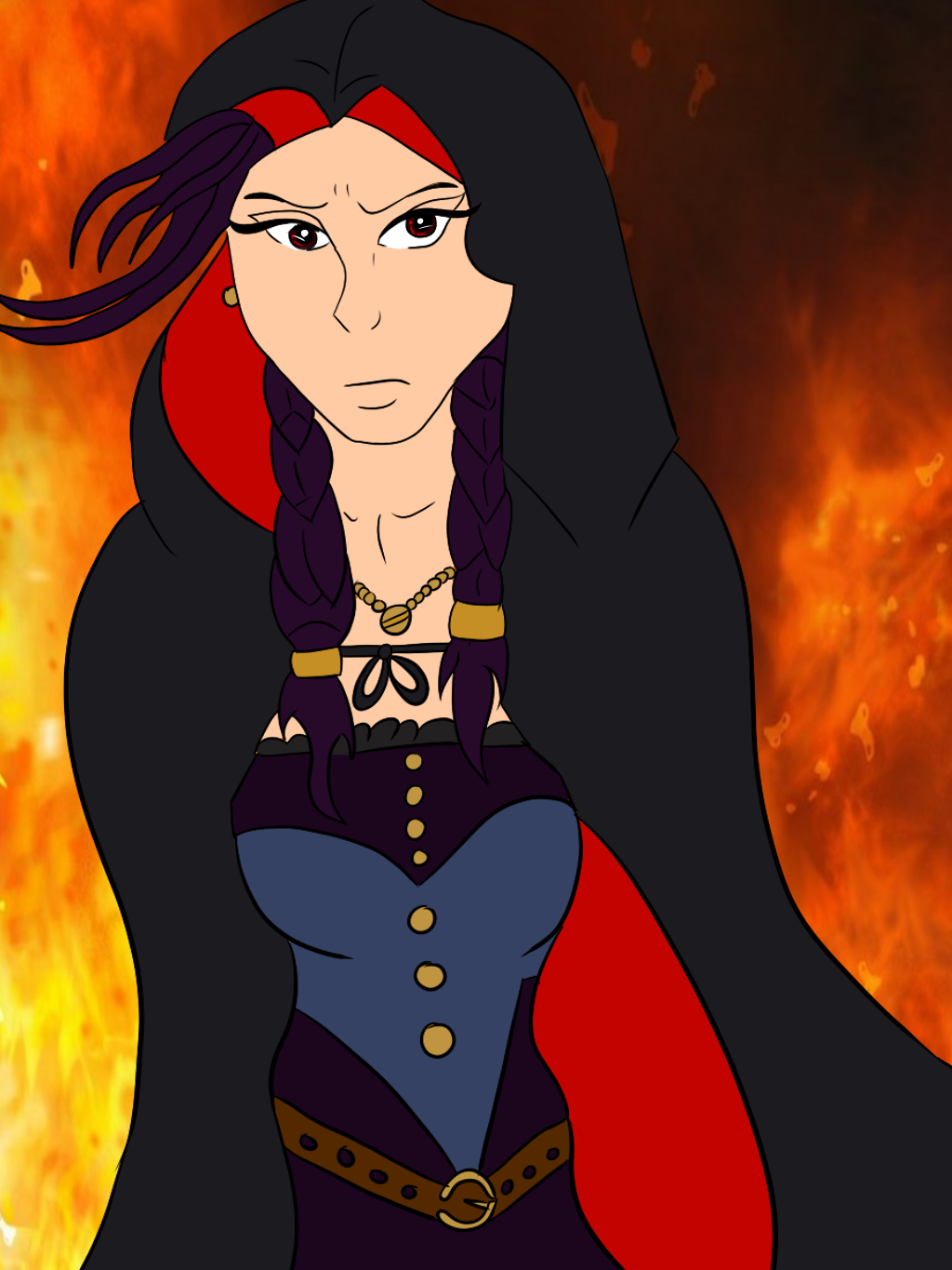 Claire raven coloured flat by Brookcresent on DeviantArt