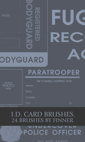 I.D. Card Brushes by finner on DeviantArt