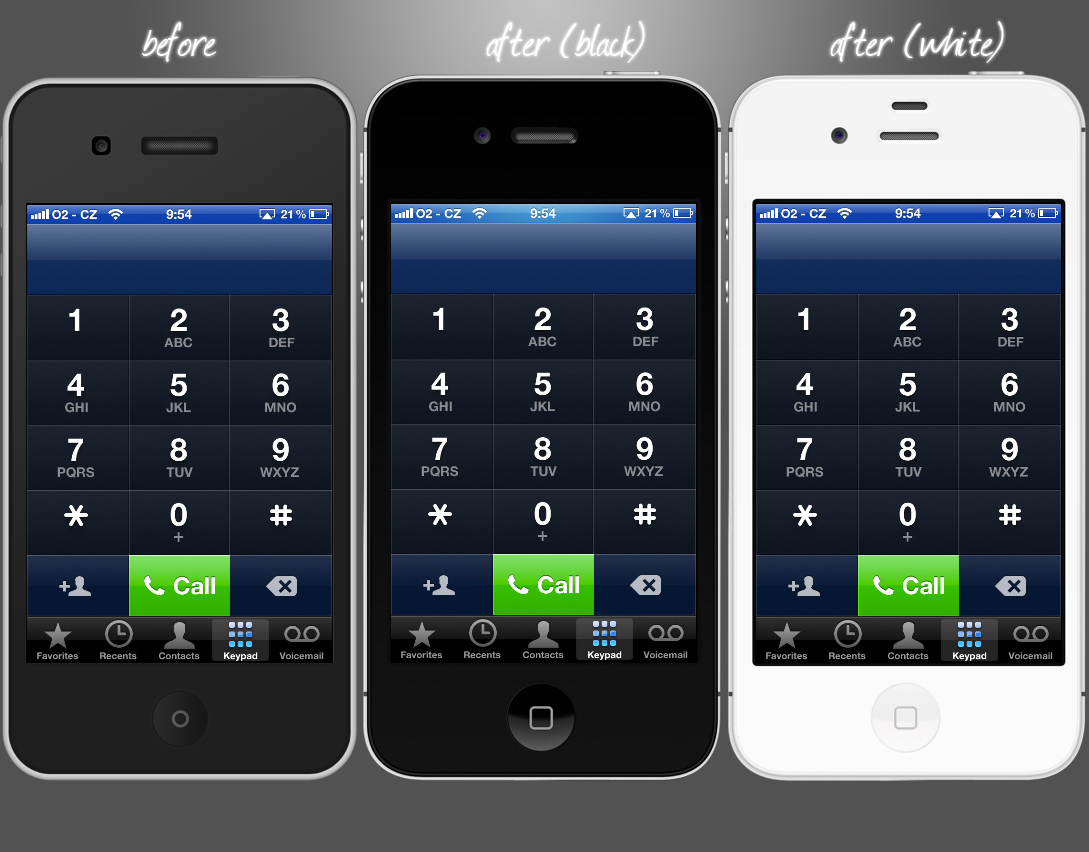 iPhone 4S frame skin for the Reflection App by eskocz on DeviantArt