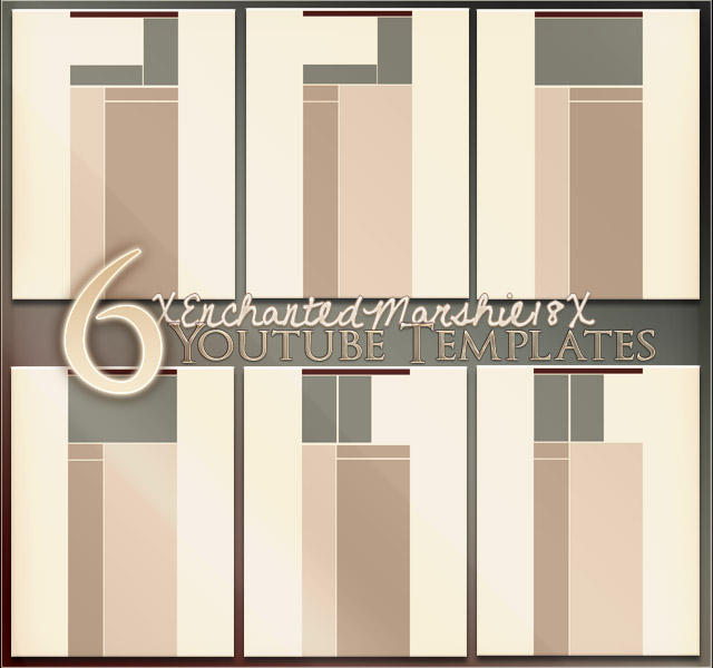 6 FREE YouTube Templates by enchantingmarshie18 on DeviantArt
