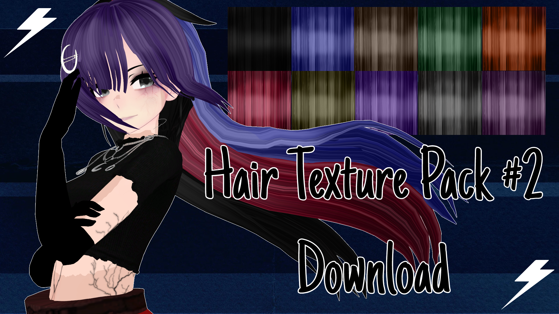 [MMD] Hair Texture pack #2 by MikunaHikari on DeviantArt