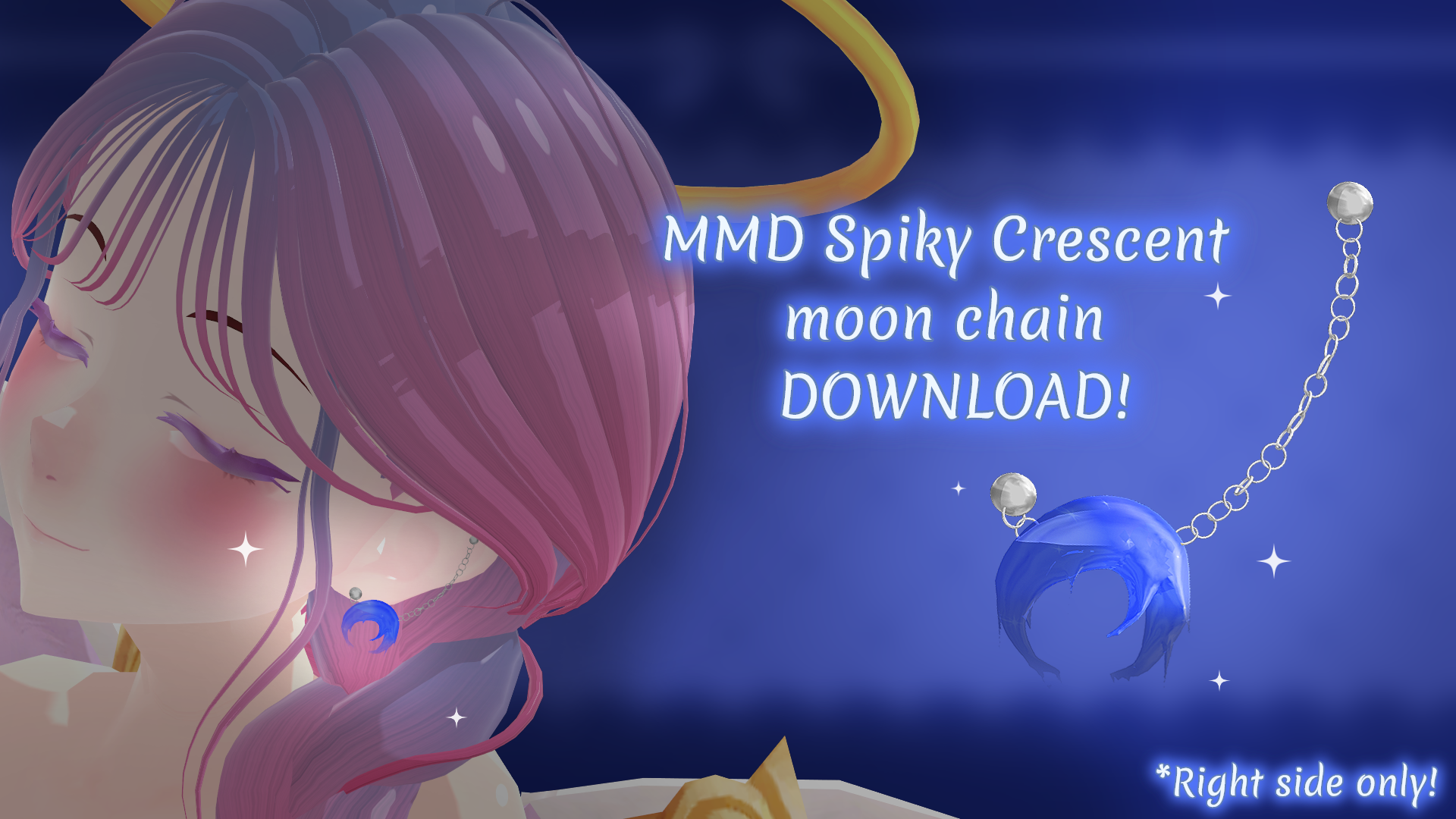 [MMD] Spiky Crescent moon chain - DOWNLOAD! by MikunaMai on DeviantArt