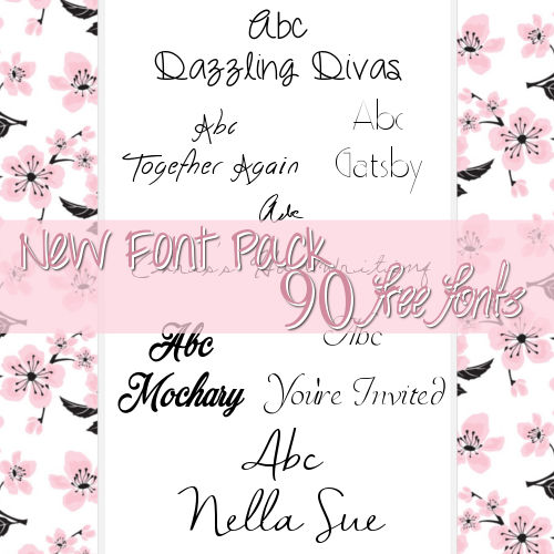New Font Pack 90's by Blutmondlicht on DeviantArt