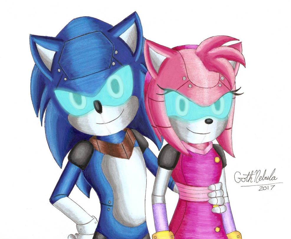 Cyborg SonAmy by GothNebula on DeviantArt