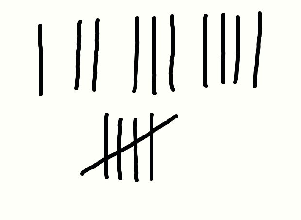 Tally marks by Challenger153 on DeviantArt