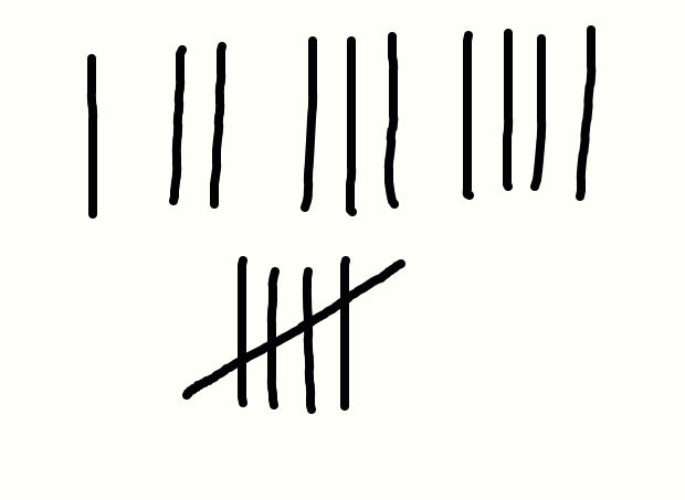 Tally marks by Challenger153 on DeviantArt