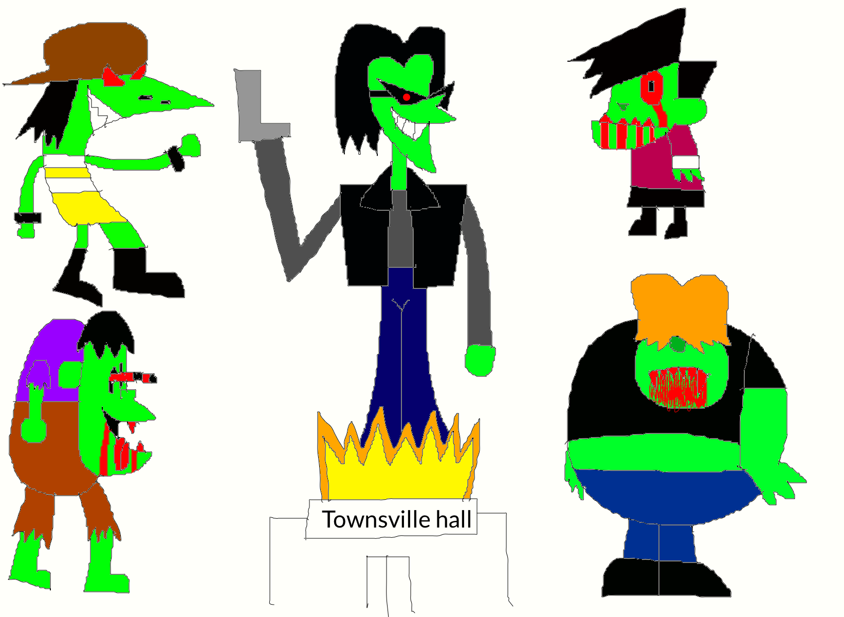 Gangreen Gang reimagined by Challenger153 on DeviantArt