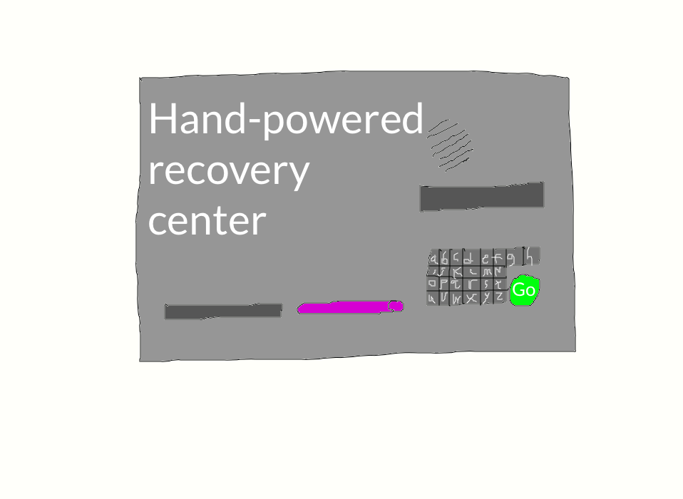 Hand-powered recovery center by Challenger153 on DeviantArt