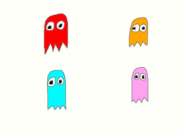 Pac-man ghosts by Challenger153 on DeviantArt