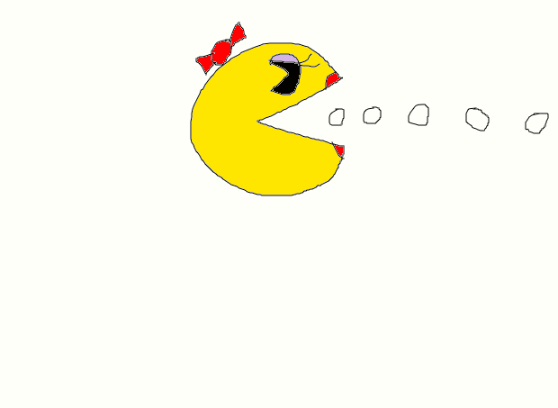Ms. Pac-man by Challenger153 on DeviantArt