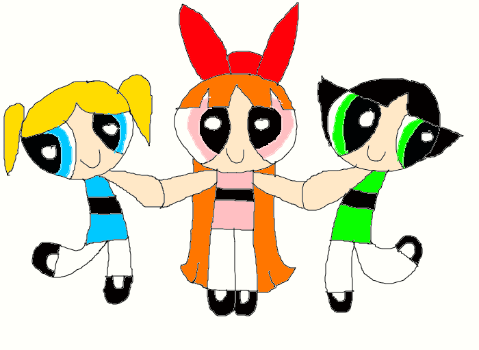 Powerpuff Girls holding hands by Challenger153 on DeviantArt