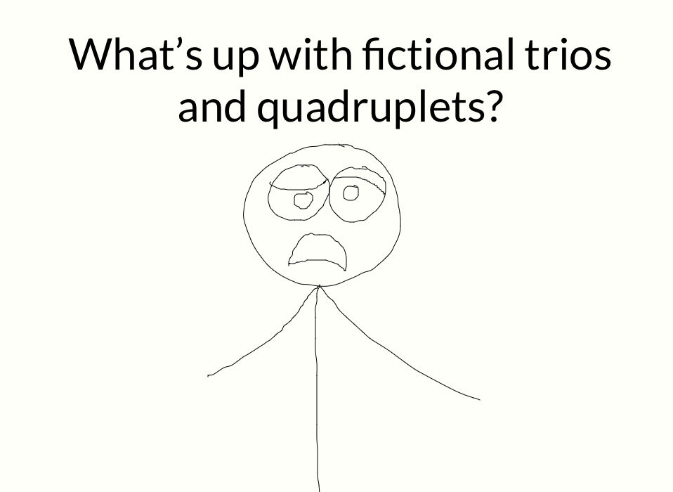 Fictional trios and quadruplets by Challenger153 on DeviantArt