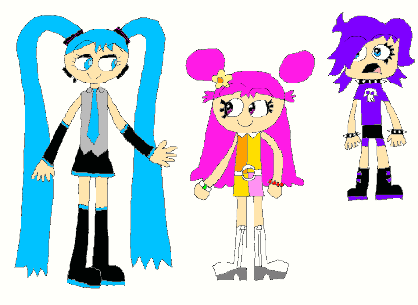 Amiku and Yumi by Challenger153 on DeviantArt