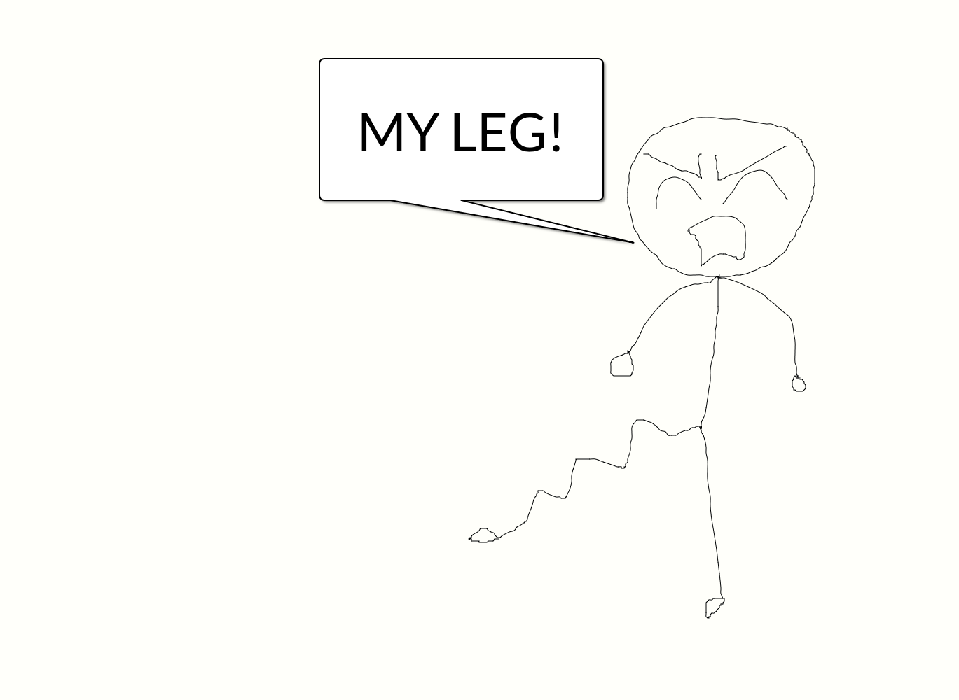 My leg! by Challenger153 on DeviantArt