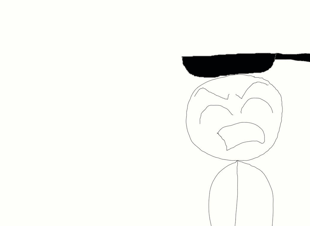 Frying pan to the head by Challenger153 on DeviantArt