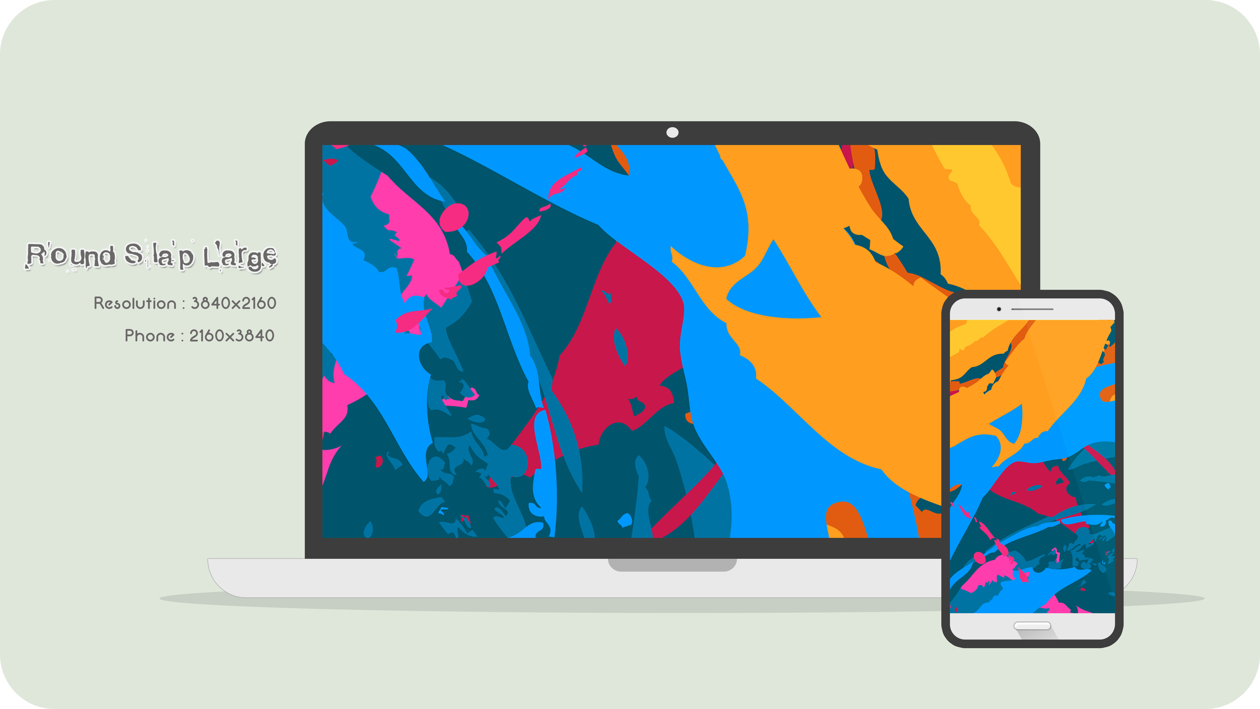 Round Slap Large Minimal Windows DesktopBackground by PassMater on ...