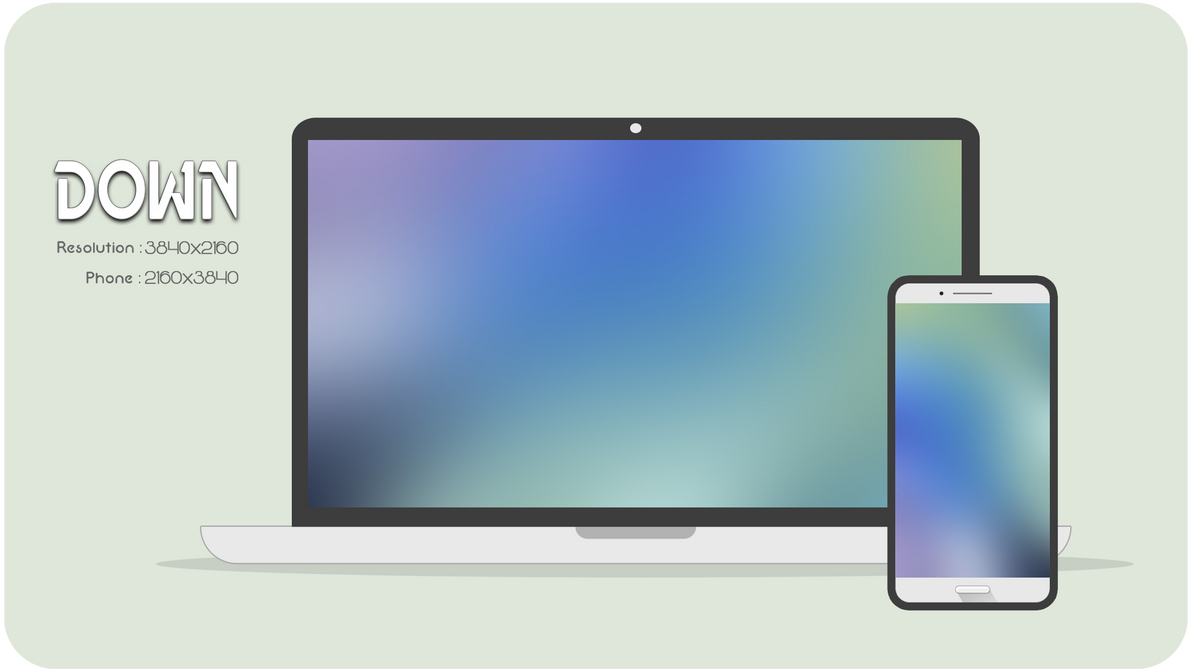 Minimal Desktop Background: Down by PassMater on DeviantArt