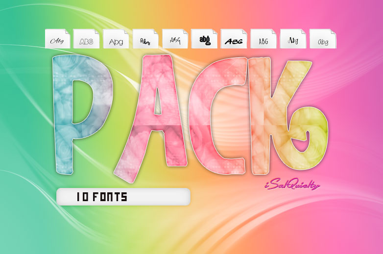 10 Fonts by ISatQuietly on DeviantArt
