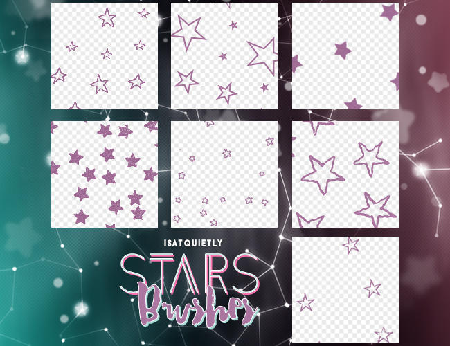 +Stars Brushes by ISatQuietly on DeviantArt