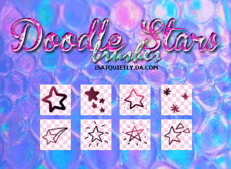 +Doodle Stars Brushes by ISatQuietly on DeviantArt
