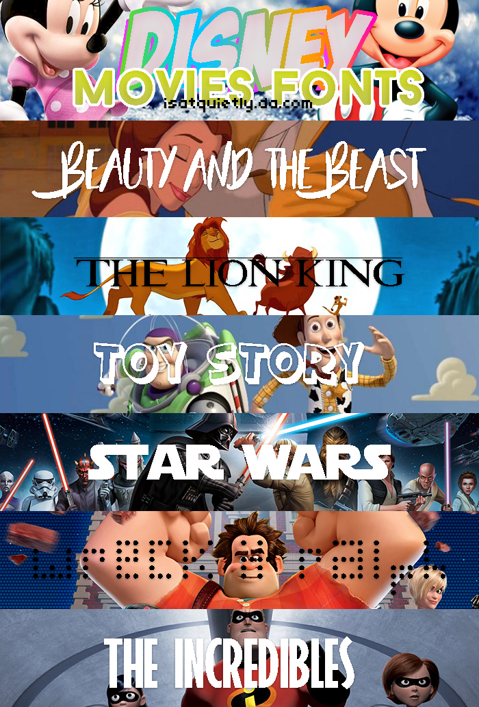 +Disney Movies Fonts by ISatQuietly on DeviantArt
