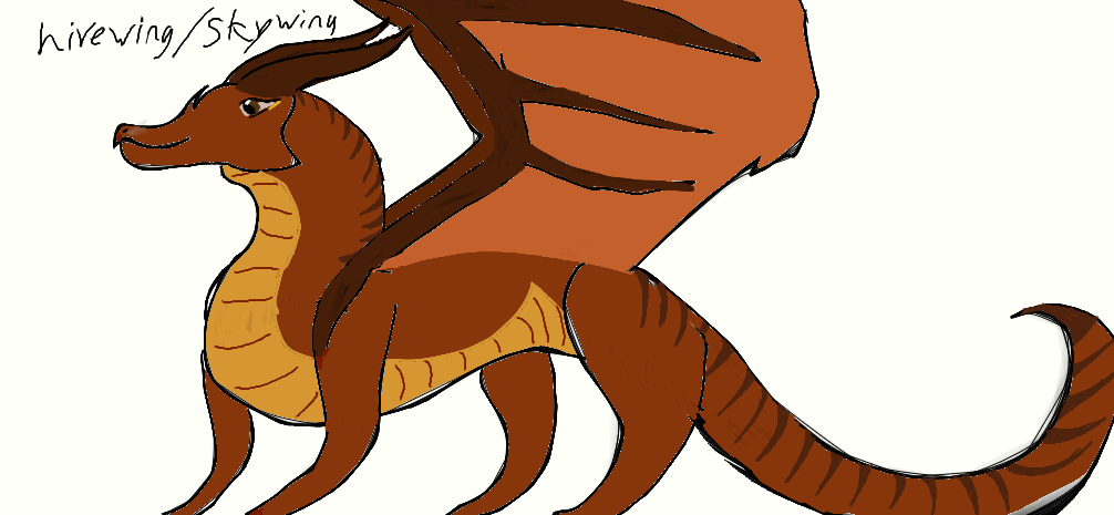 wings of fire hivewing skywing hybrid adoptable by spectorwing on ...