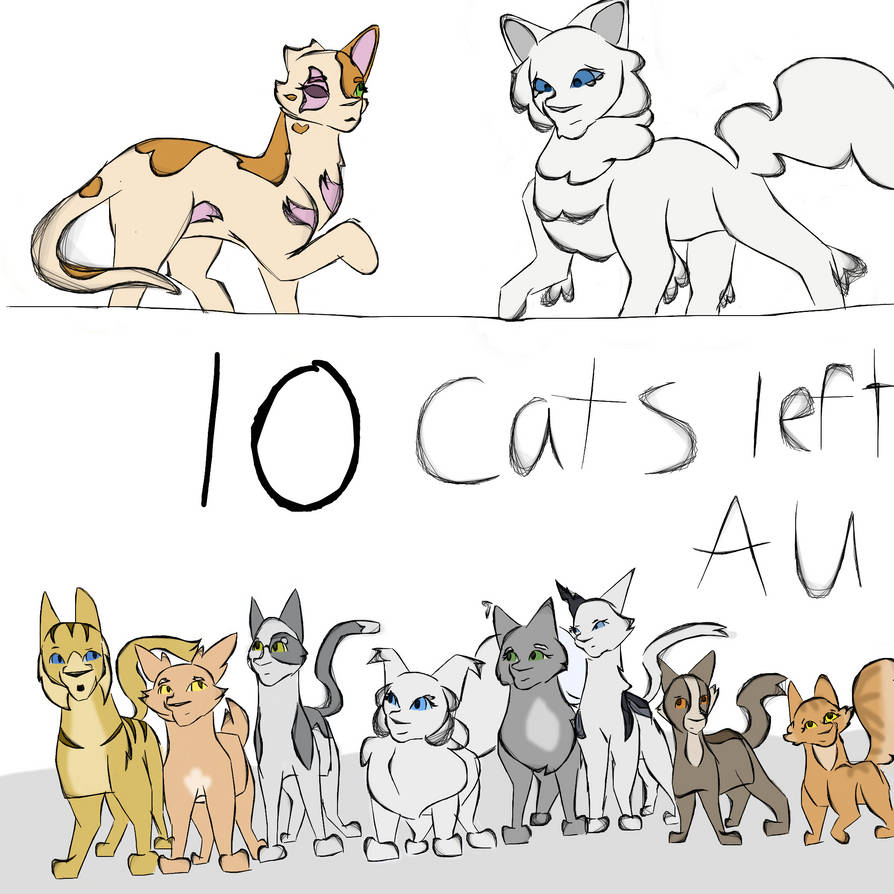 10 cats left AU by spectorwing on DeviantArt
