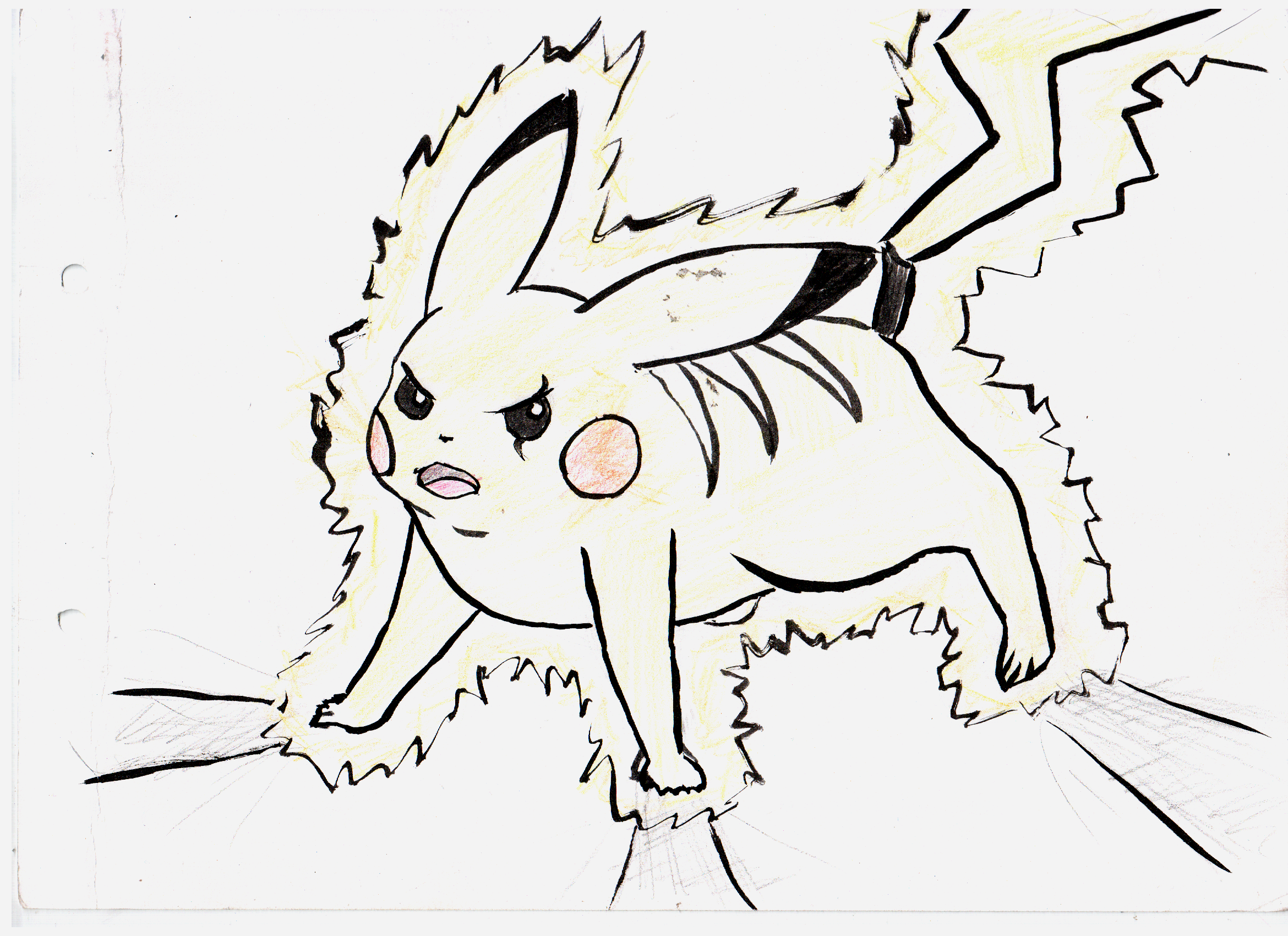 Charging Pikachu by ThisIsJimmy on DeviantArt