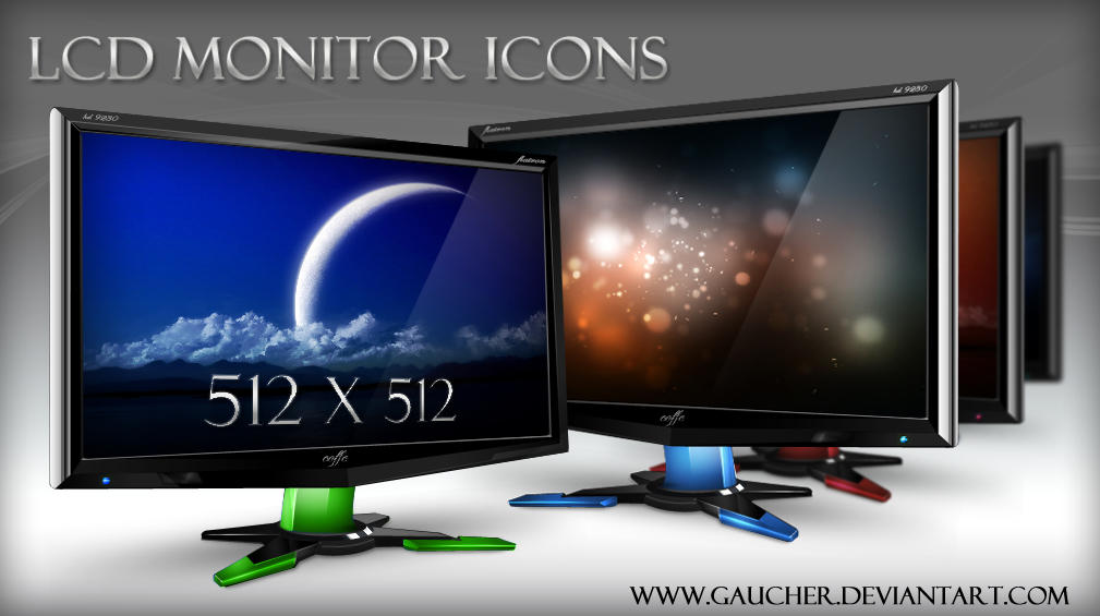 LCD Monitor Icons by Gaucher on DeviantArt