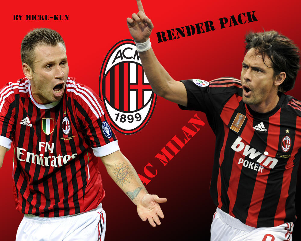 pack de renders del ac milan by micku-kun on DeviantArt