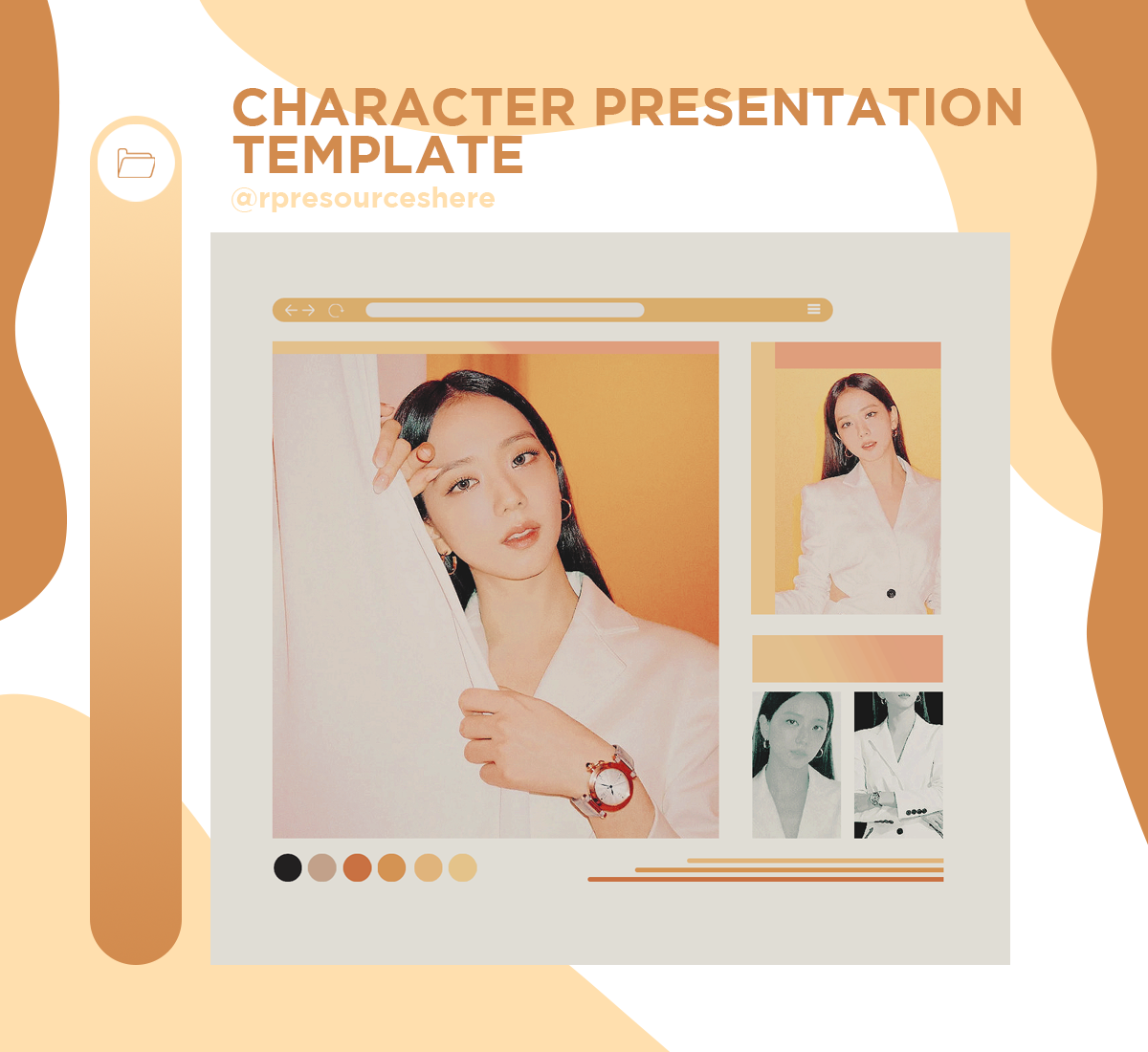 CHARACTER PRESENTATION TEMPLATE by rpresourceshere on DeviantArt