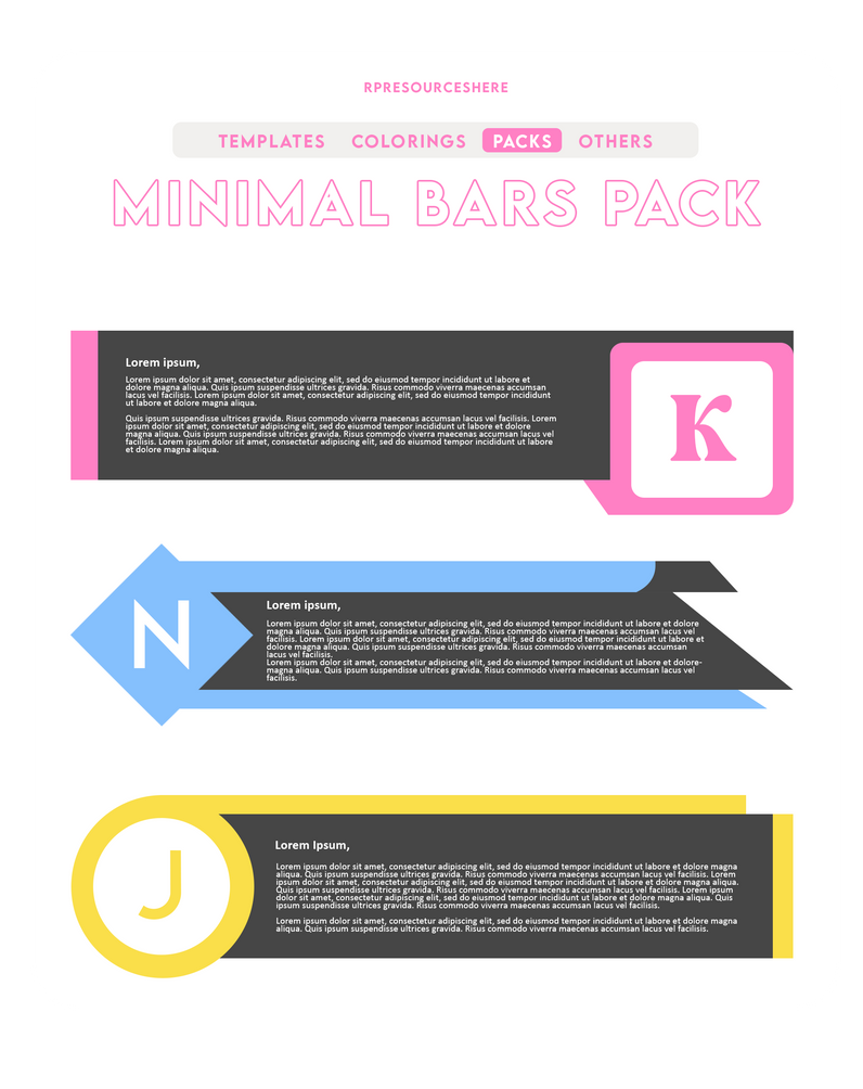 MINIMAL BARS PACK by rpresourceshere on DeviantArt