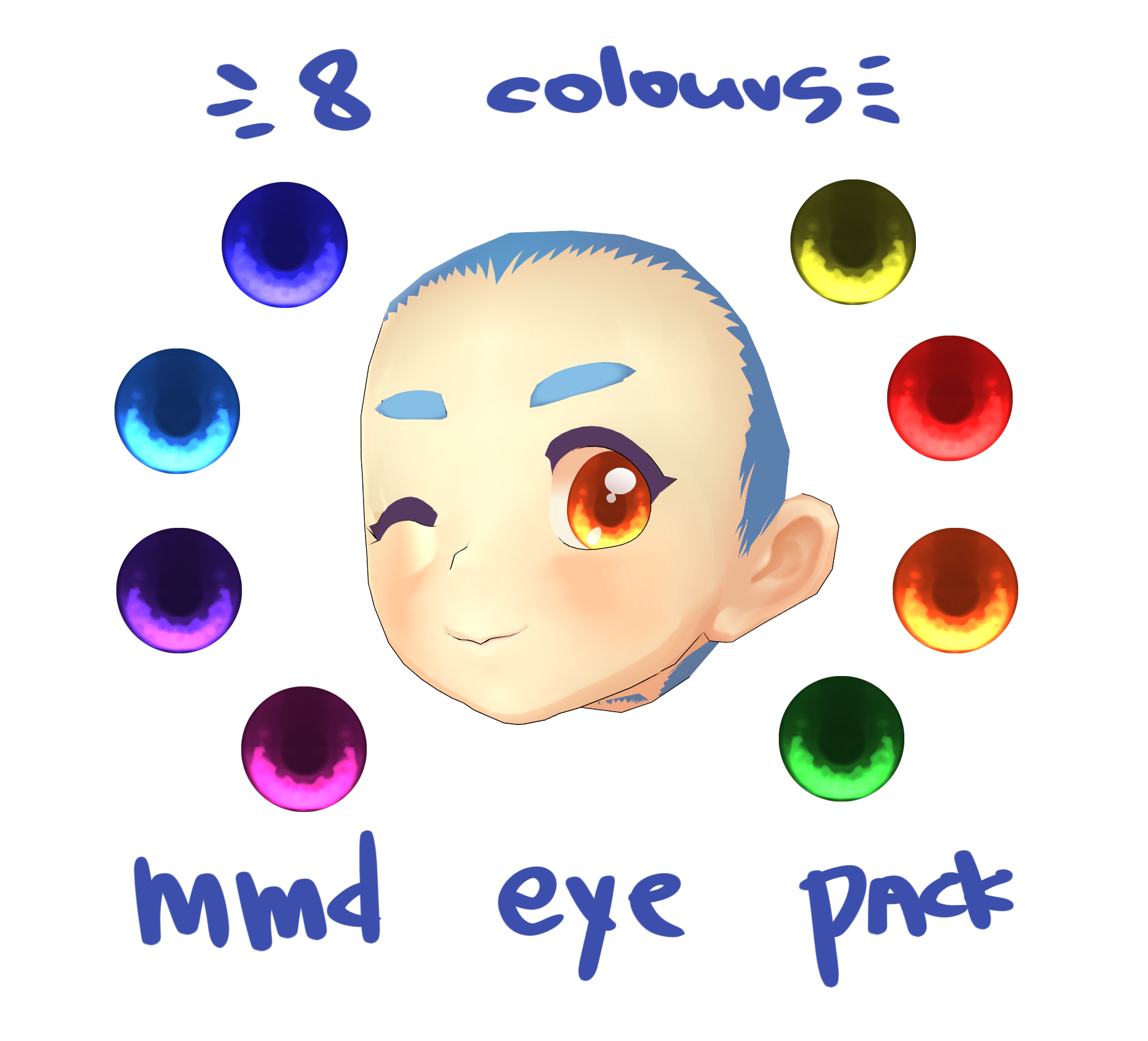 [MMD] Eye textures pack DL by witchfrogh on DeviantArt