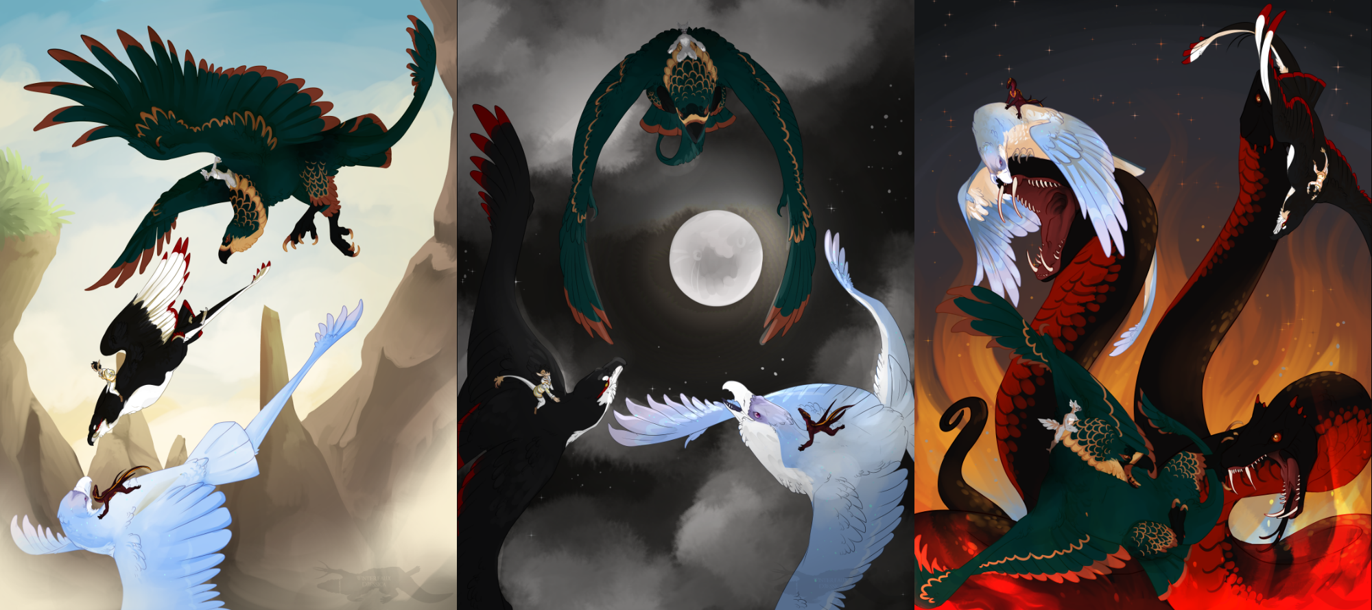 Dragon Tributes by Winterfaux on DeviantArt