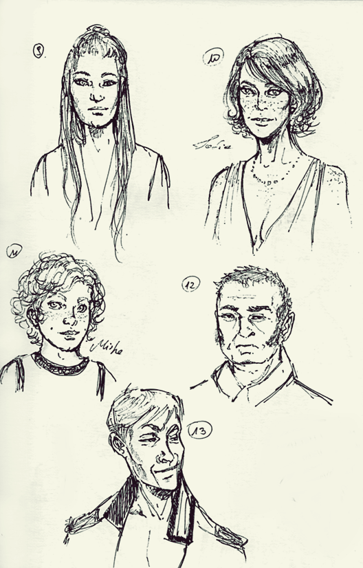 9-13 Of 100 faces by Kikifuko on DeviantArt