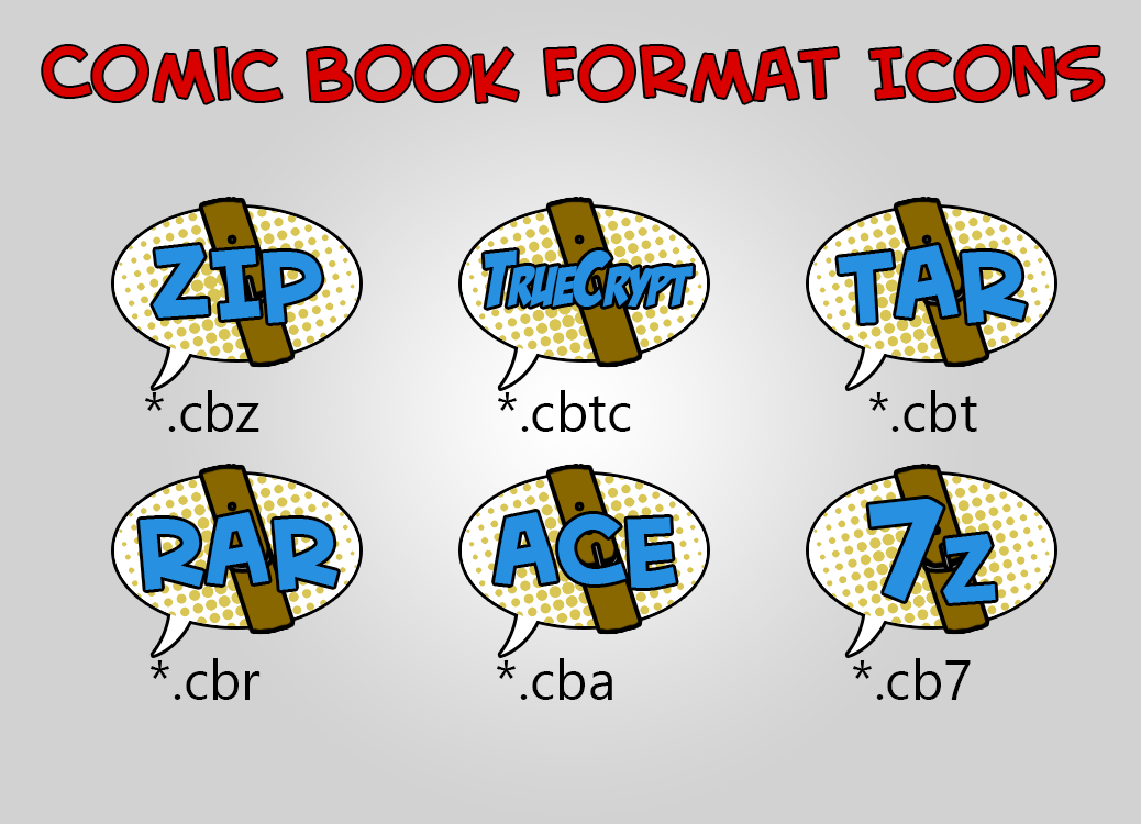 Comic Book Format Icons by RobinLe on DeviantArt