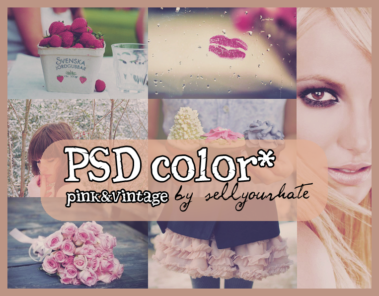PSD COLOR: Pink and Vintage by sellyourhate on DeviantArt