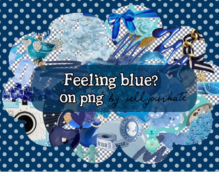 PNG: Feeling blue? by sellyourhate on DeviantArt