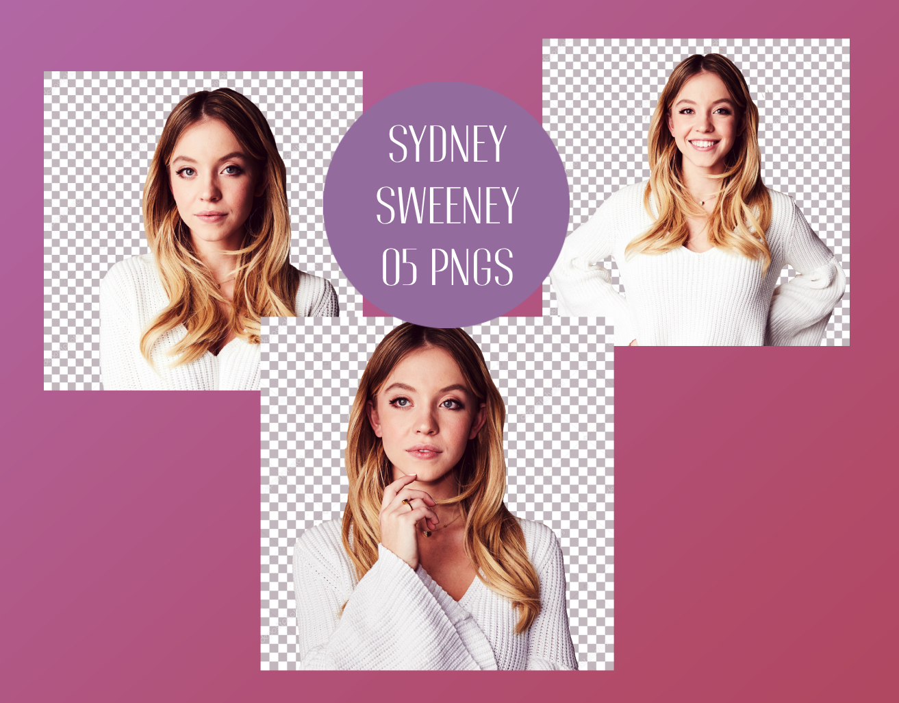 PNG PACK 01: Sydney Sweeney by HPPotterhead on DeviantArt