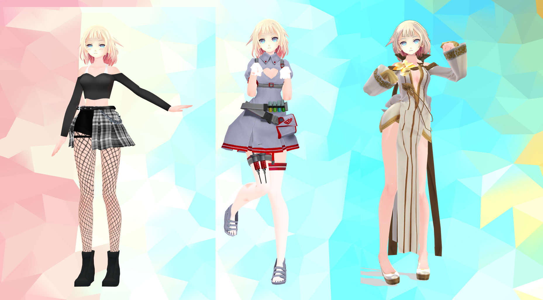 MikuMikuDance Pack: ONE Outfits- 3 by kawaiipopatoes on DeviantArt