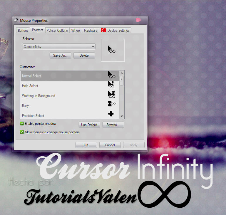 Cursor infinity. by ValentinaCyrus on DeviantArt